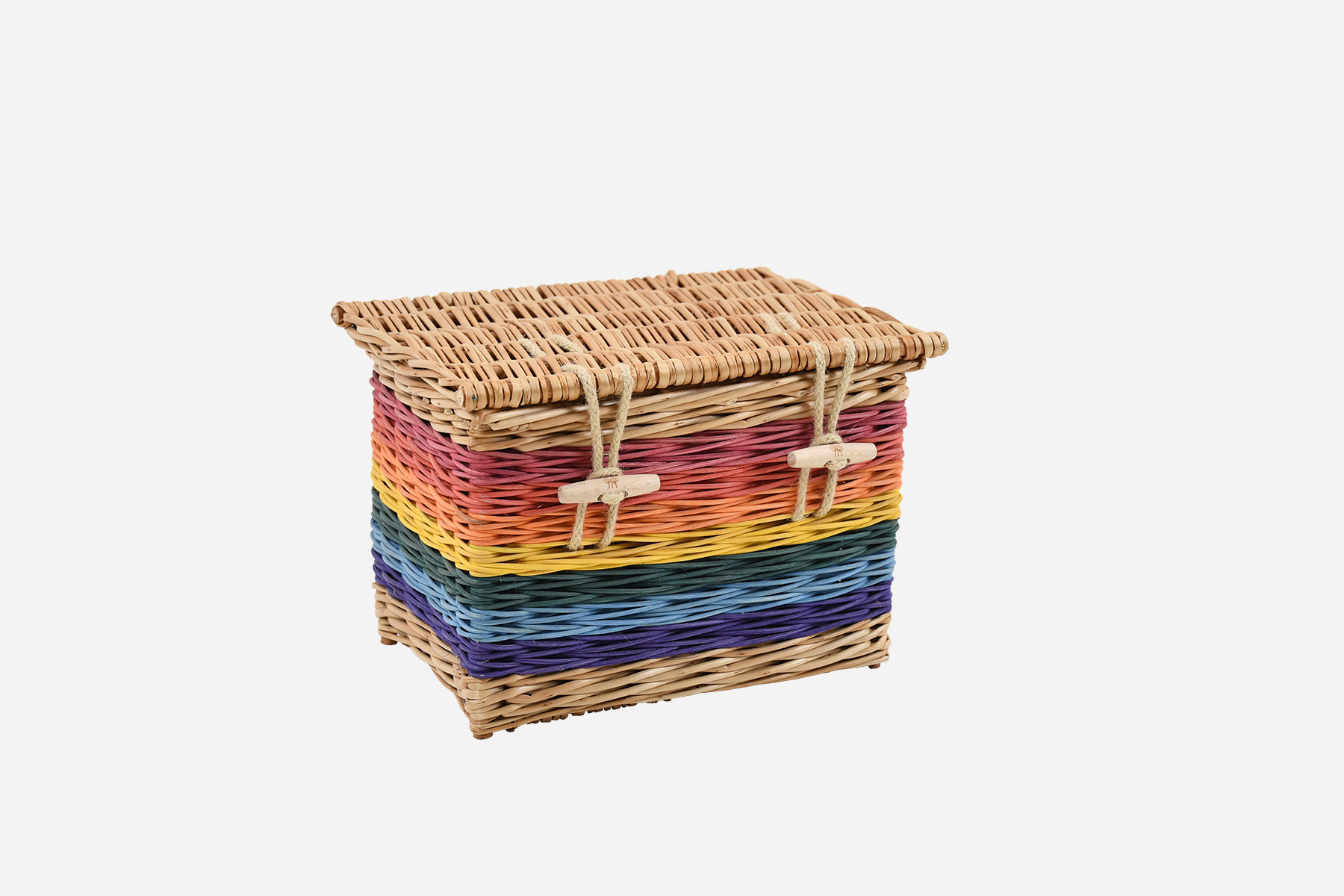 Rectangular Rainbow Willow Ashes Casket | Somerset Willow Coffins™