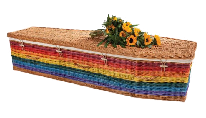 Traditional Rainbow Willow Coffin | Somerset Willow Coffins™
